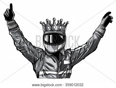Car Racing Man Vector & Photo (Free Trial) | Bigstock
