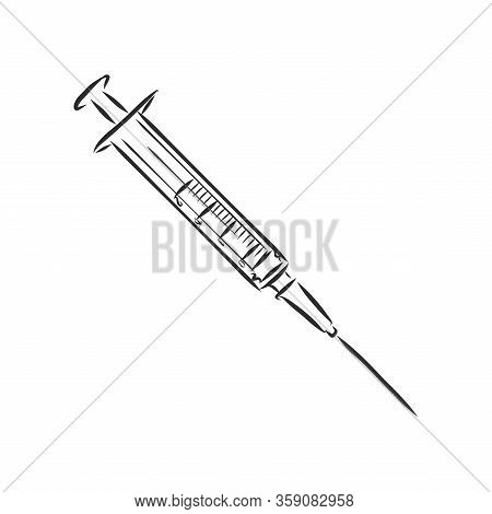 Injection Hand Drawn Vector & Photo (Free Trial) | Bigstock