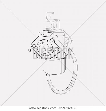 Carburetor Icon Line Vector & Photo (Free Trial) | Bigstock