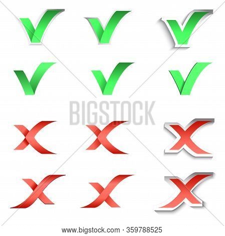 Check Mark Stickers. Vector & Photo (Free Trial) | Bigstock