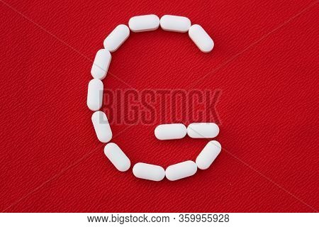 Alphabet Made Pills On Image & Photo (Free Trial) | Bigstock