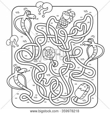 Maze Labyrinth Game Vector & Photo (Free Trial) | Bigstock