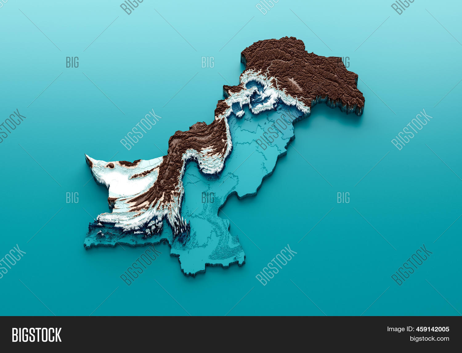 Pakistan Map, Pakistan Image & Photo (Free Trial) | Bigstock