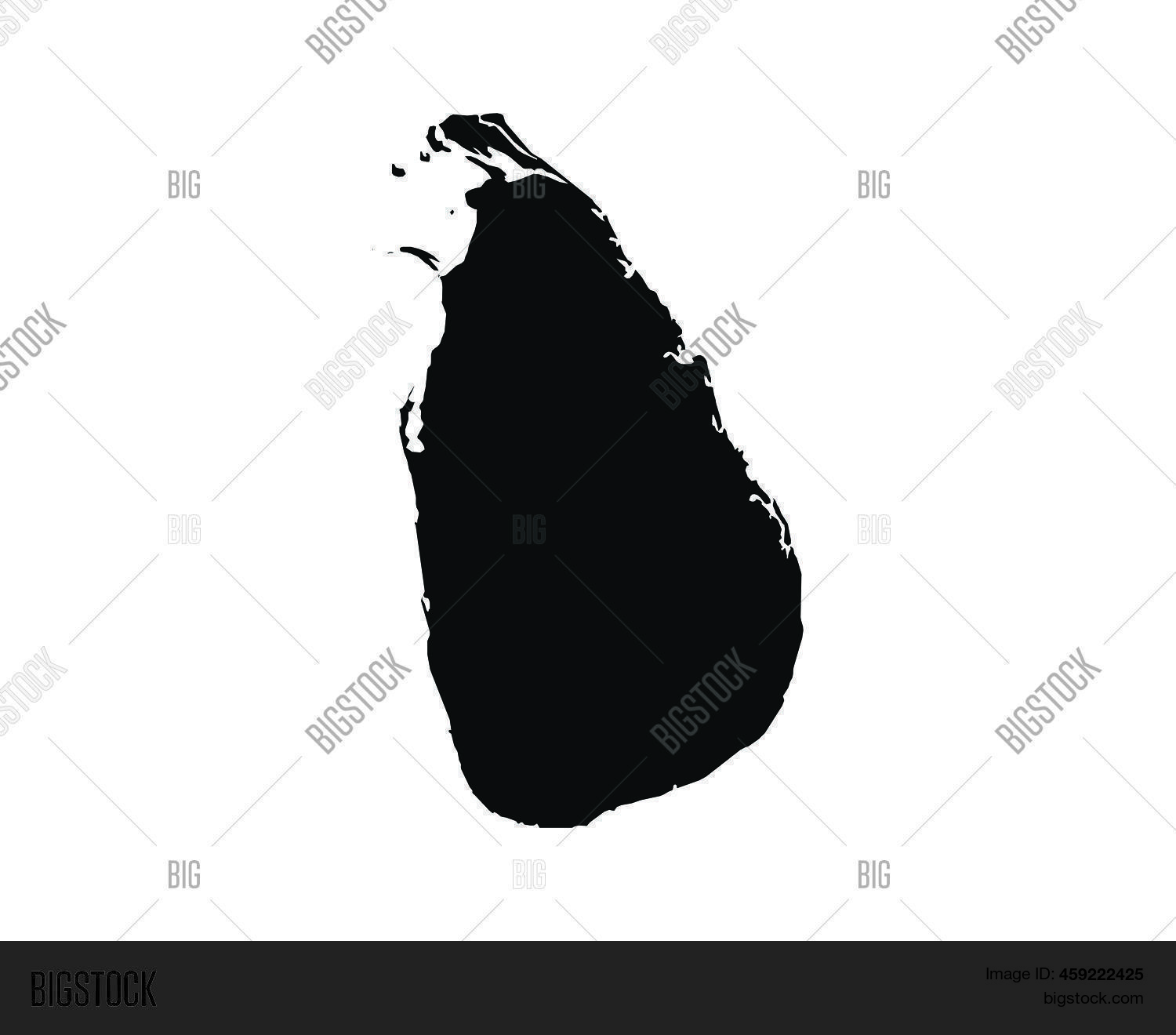 Sri Lanka Map. Sri Vector & Photo (Free Trial) | Bigstock