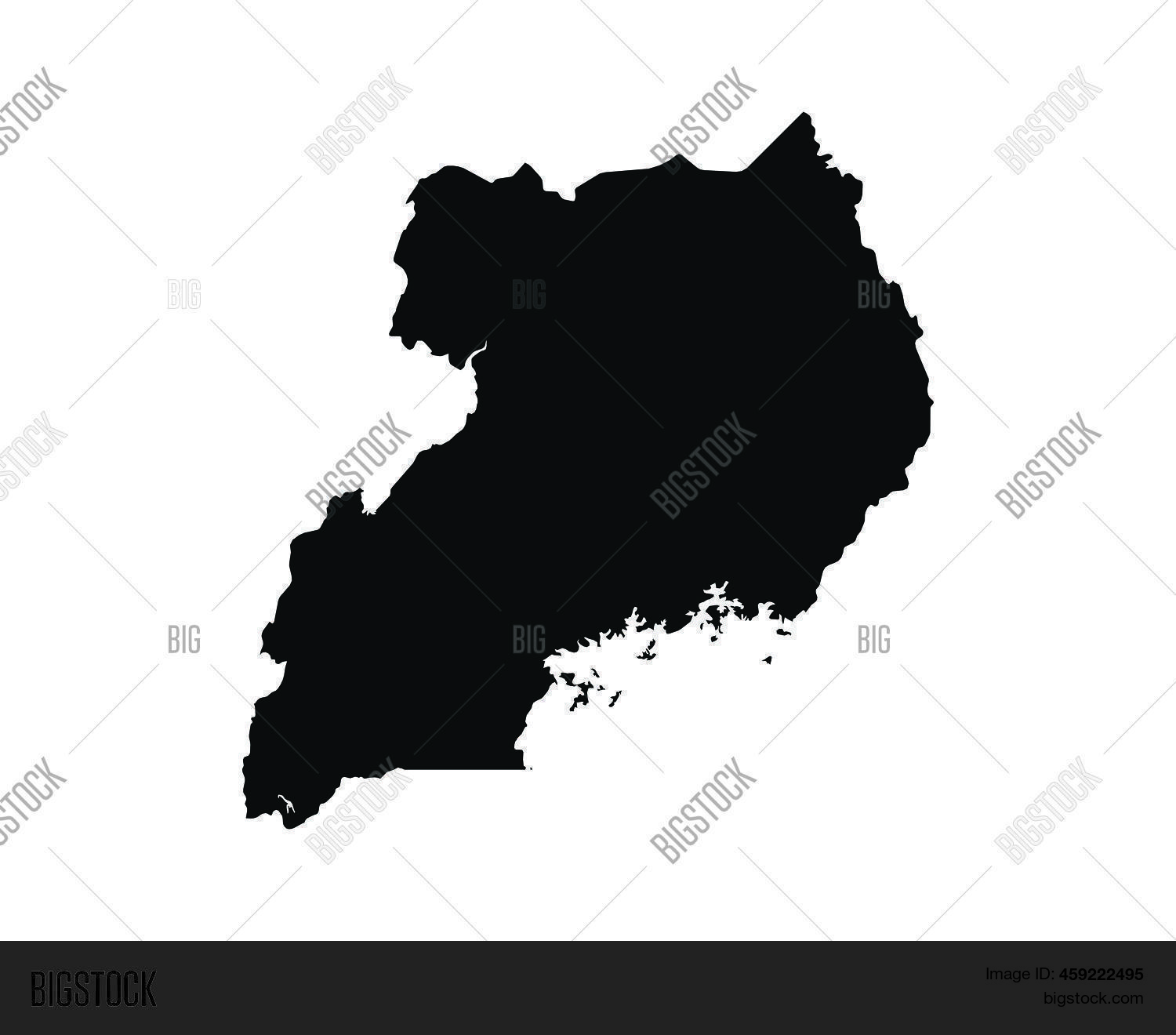 Uganda Map. Ugandan Vector & Photo (Free Trial) | Bigstock
