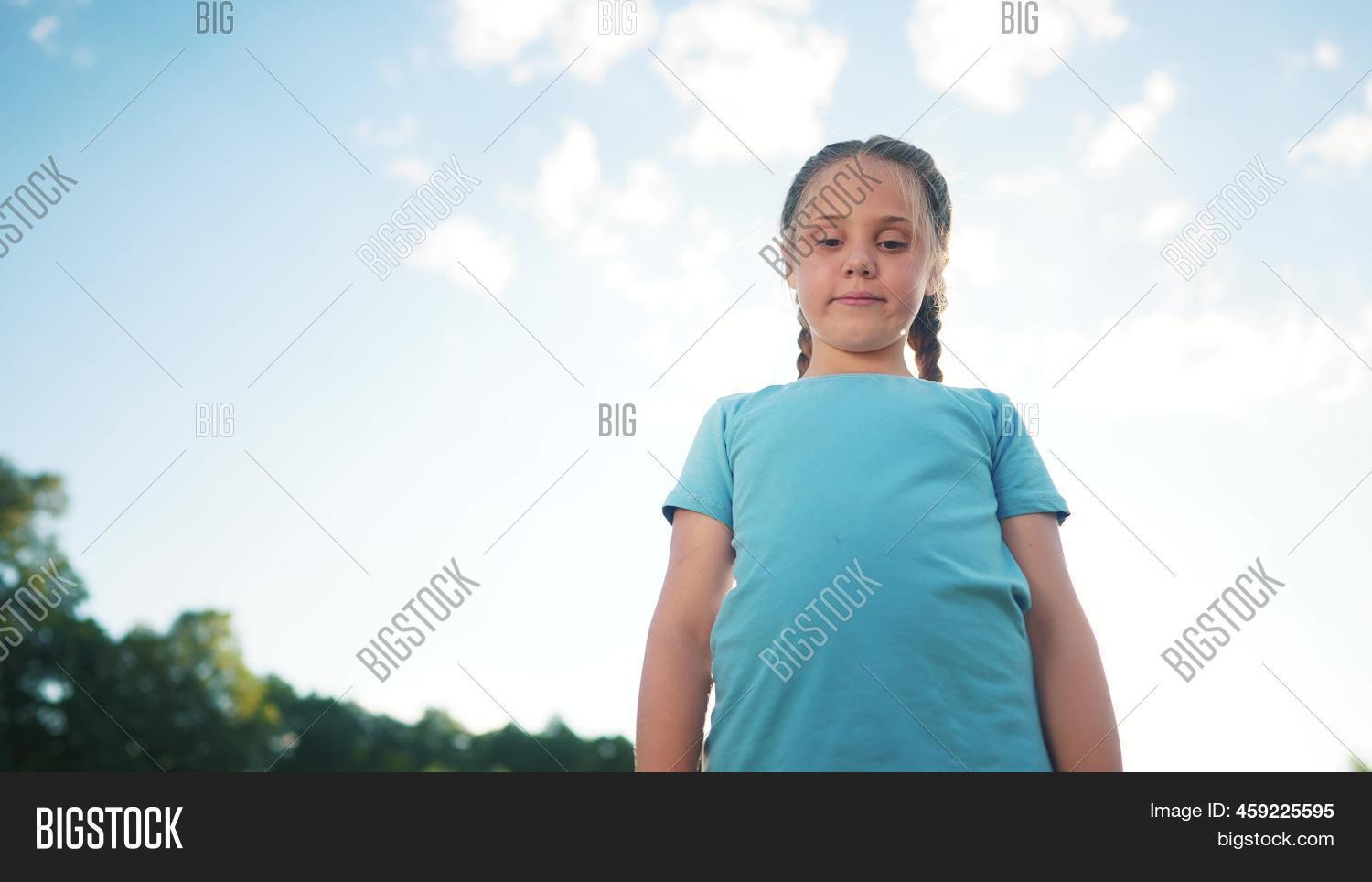 Happy Little Girl Park Image & Photo (Free Trial) | Bigstock