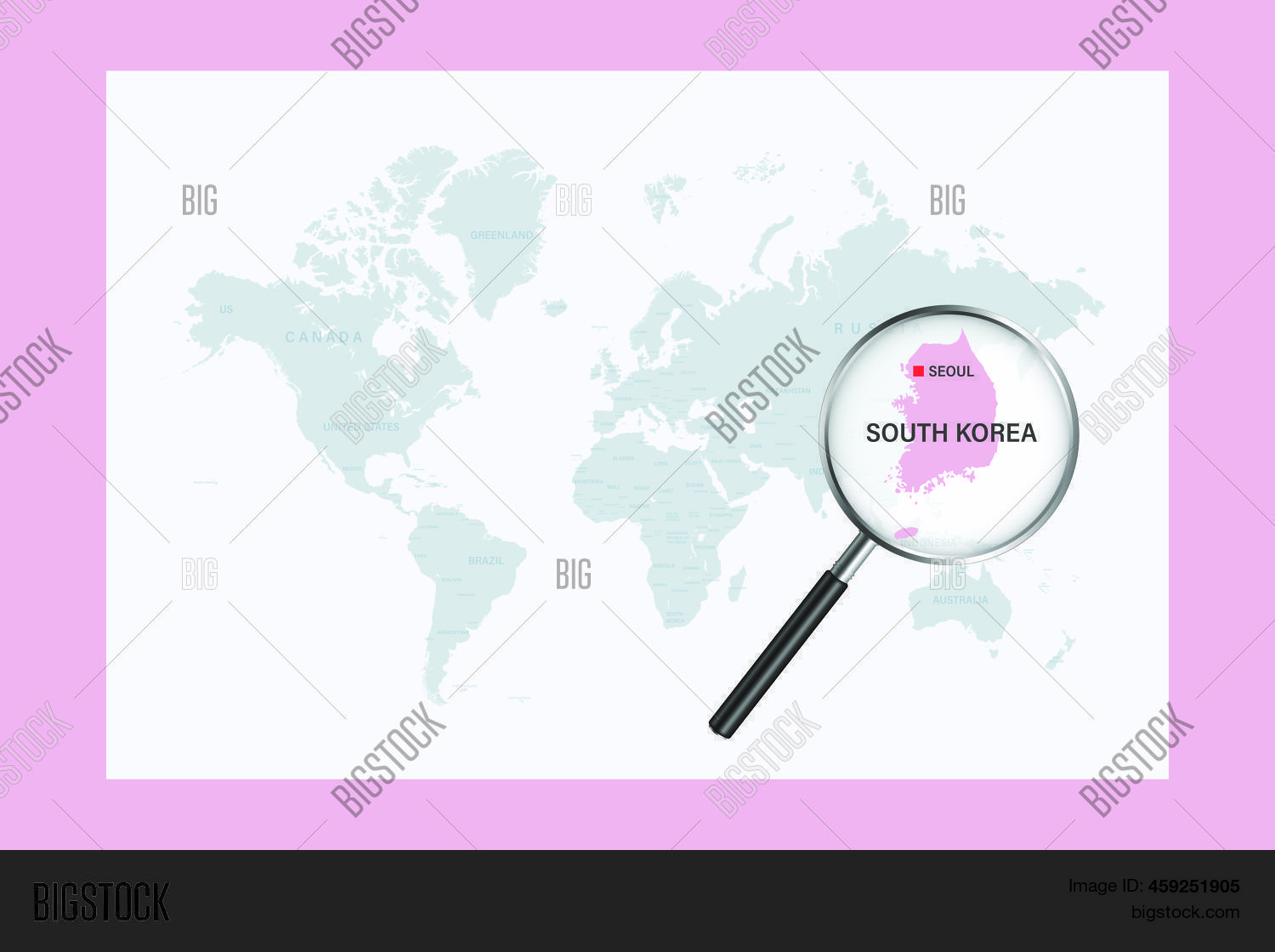 Map South Korea On Vector & Photo (Free Trial) | Bigstock