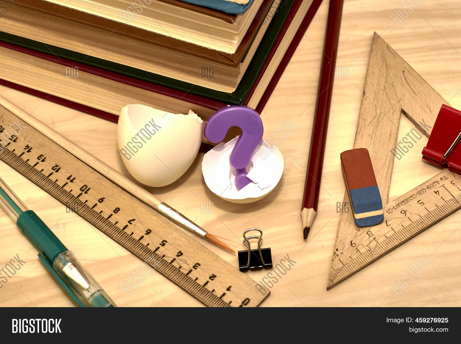 Stack Books Writing Image & Photo (Free Trial) | Bigstock