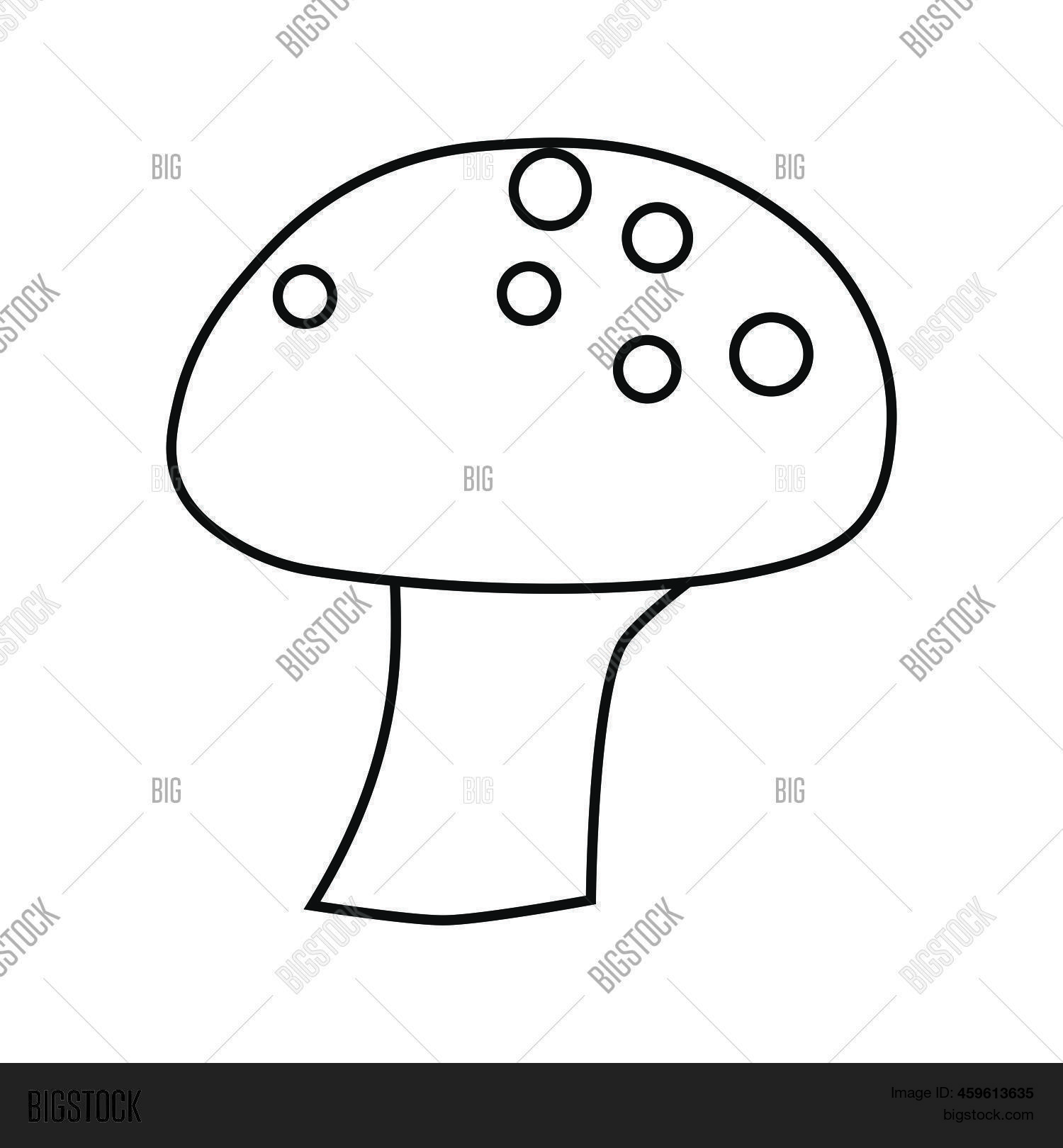 Mushroom Vector Vector & Photo (Free Trial) | Bigstock