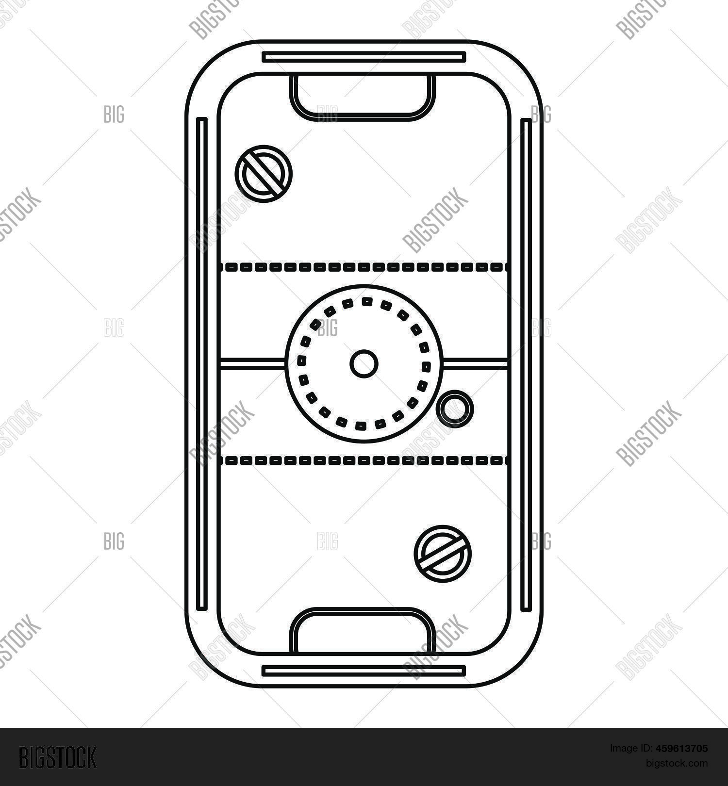 Air Hockey Table Game Vector & Photo (Free Trial) | Bigstock