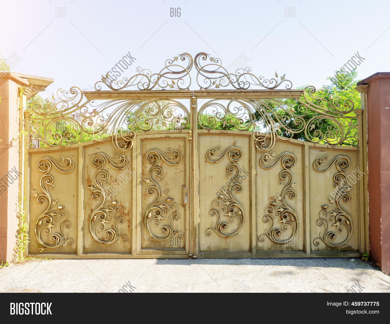 Rusting Gate Forged Image & Photo (Free Trial) | Bigstock
