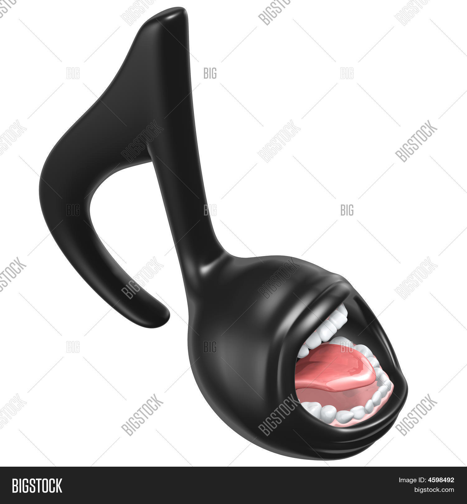 Singing Music Note Image & Photo (Free Trial) | Bigstock