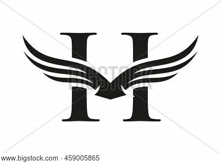 Letter H Wing Logo Vector & Photo (Free Trial) | Bigstock