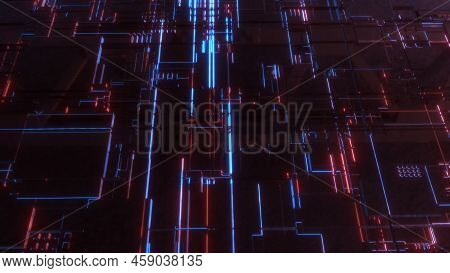 Abstract Tech Neon Image & Photo (Free Trial) | Bigstock