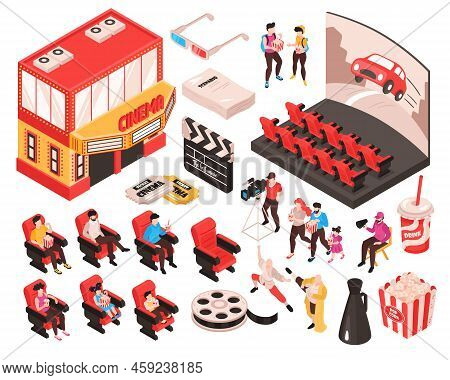 Isometric Movie Vector & Photo (Free Trial) | Bigstock