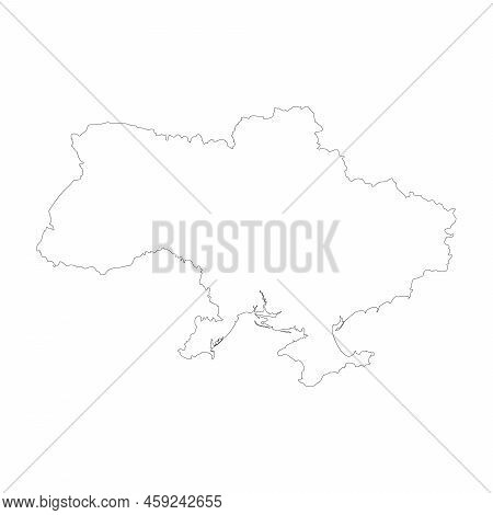 Ukraine Country Thin Vector & Photo (Free Trial) | Bigstock