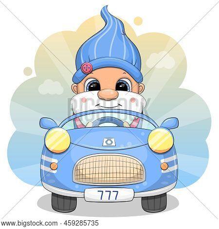 Cute Cartoon Gnome Vector & Photo (Free Trial) | Bigstock