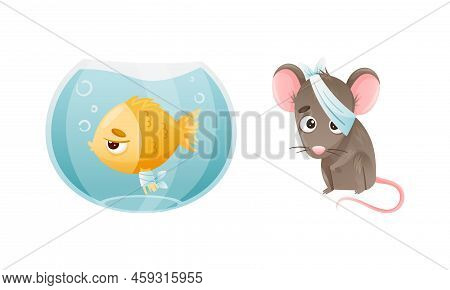Sick Fish Mouse Vector & Photo (Free Trial) | Bigstock