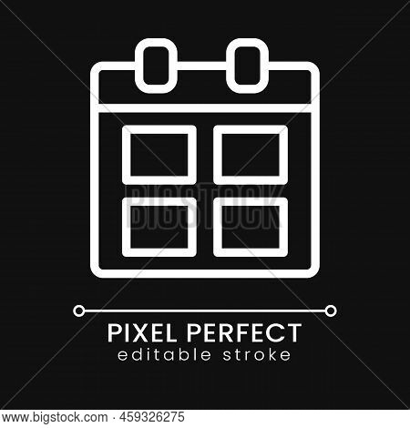 Calendar Pixel Vector & Photo (Free Trial) | Bigstock
