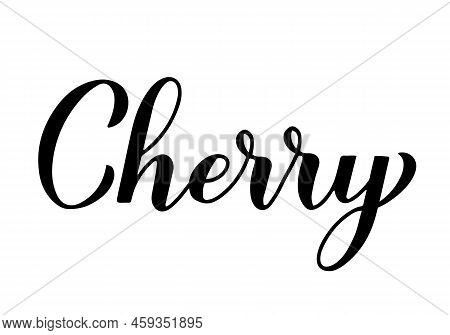 Cherry Calligraphy Vector & Photo (Free Trial) | Bigstock