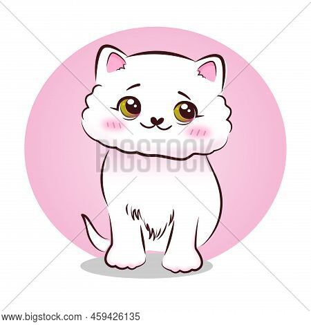 Cute Sweet Pink Kitty Vector & Photo (Free Trial) | Bigstock