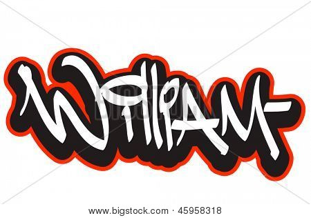 William Graffiti Font Vector & Photo (Free Trial) | Bigstock