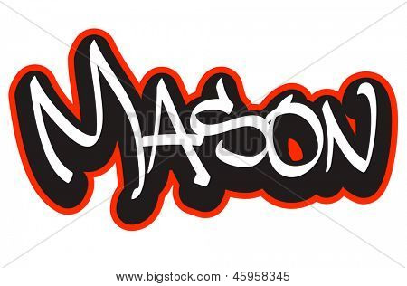 Mason Graffiti Font Vector & Photo (Free Trial) | Bigstock