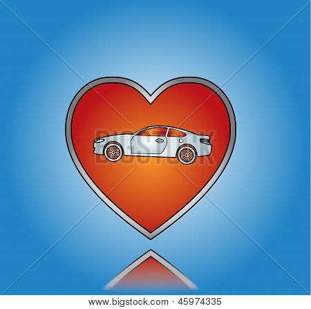 Love Car Illustration Vector & Photo (Free Trial) | Bigstock