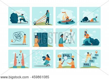 Difficulty Concept Vector & Photo (Free Trial) | Bigstock