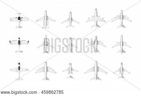 Airplane Top View. Vector & Photo (Free Trial) | Bigstock