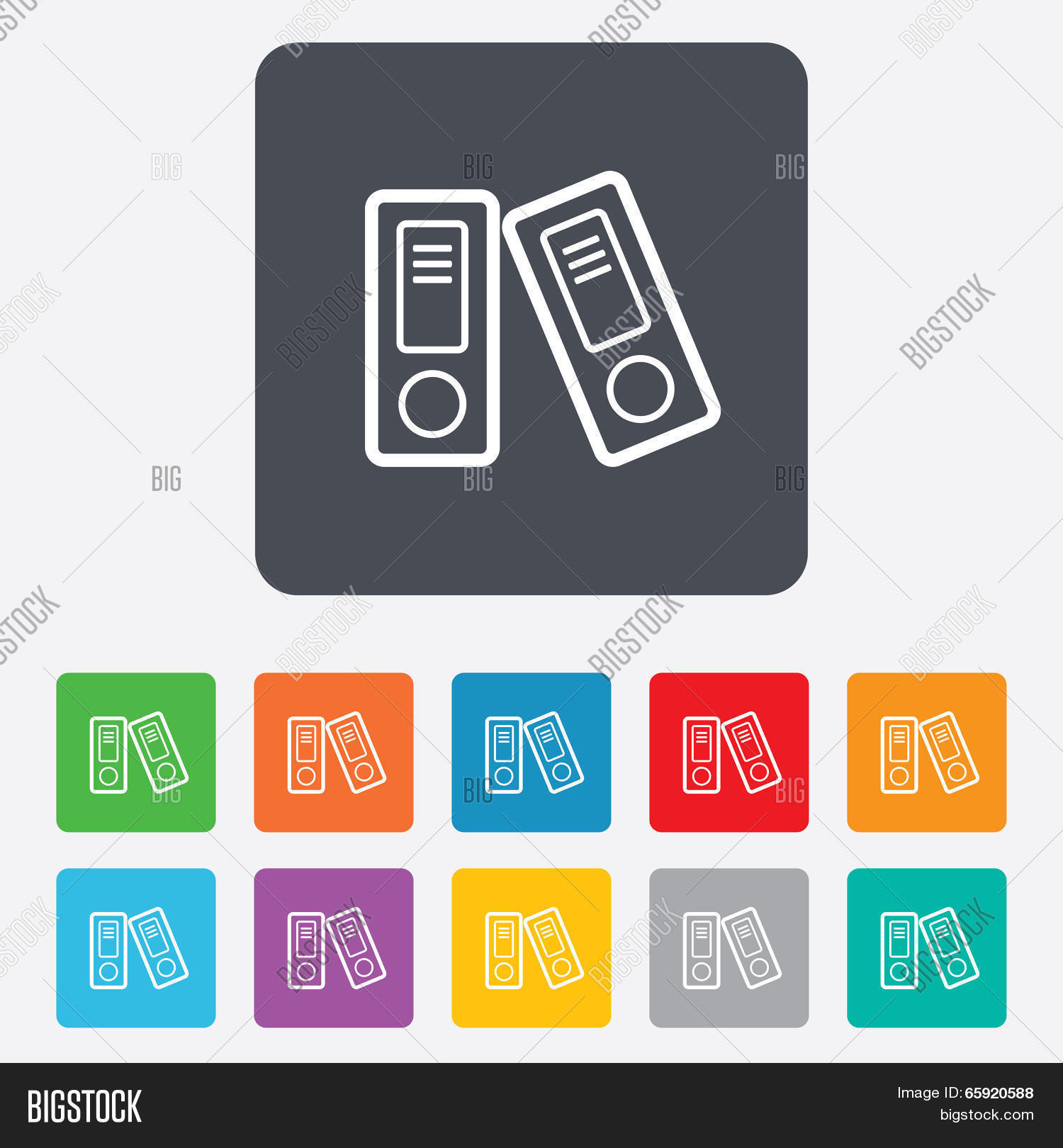 Document Folder Sign Vector & Photo (Free Trial) | Bigstock