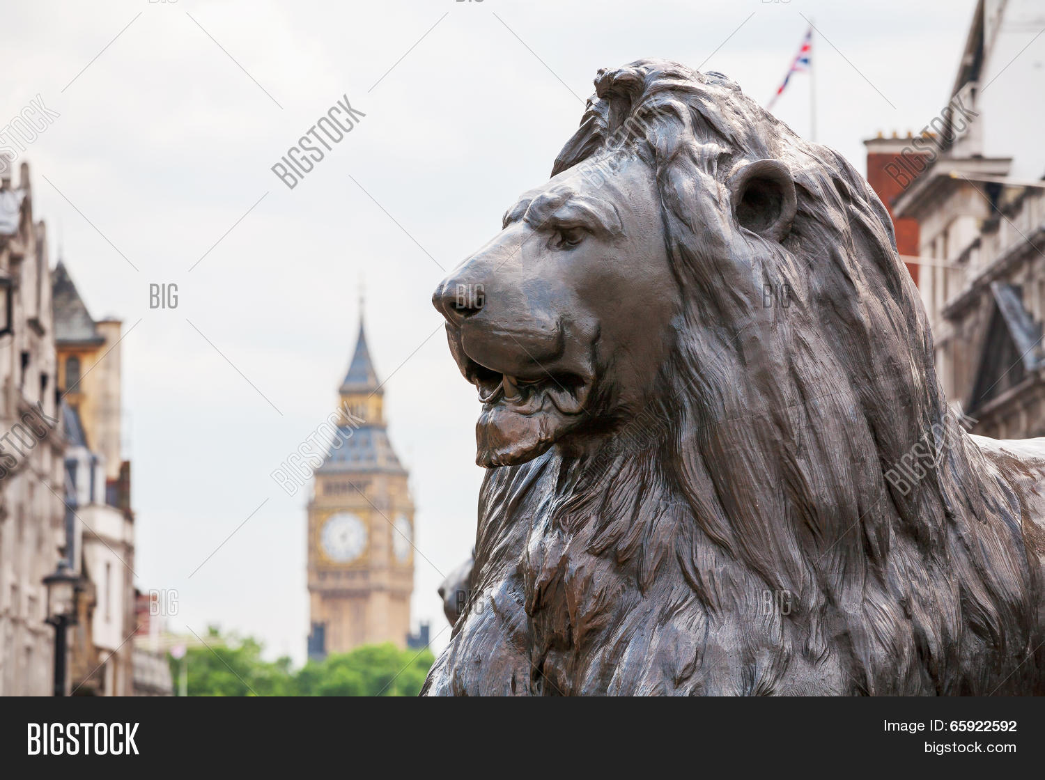 Lion Trafalgar Square Image & Photo (Free Trial) | Bigstock
