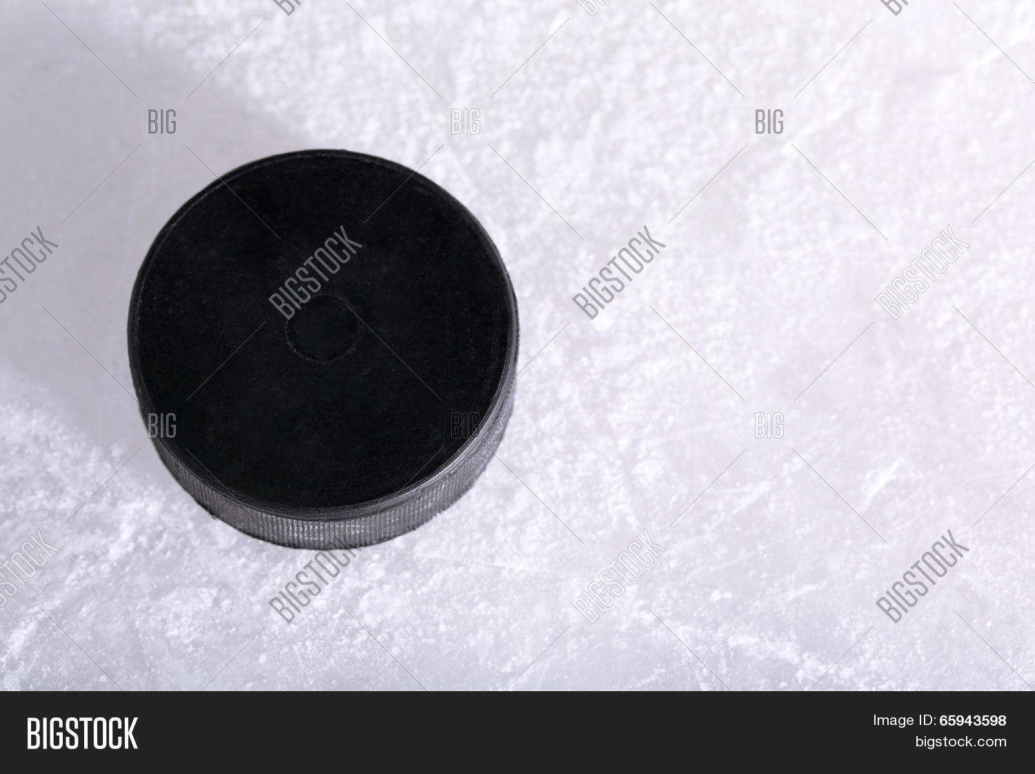 Black Hockey Puck On Image & Photo (Free Trial) | Bigstock