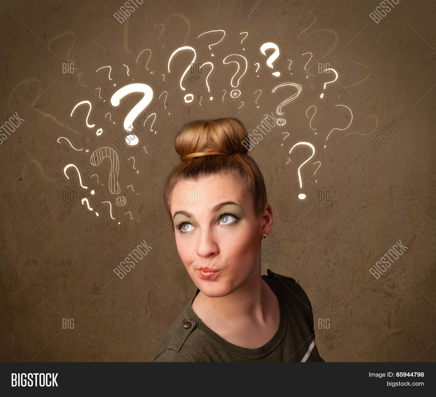 Teenage Girl Question Image & Photo (Free Trial) | Bigstock