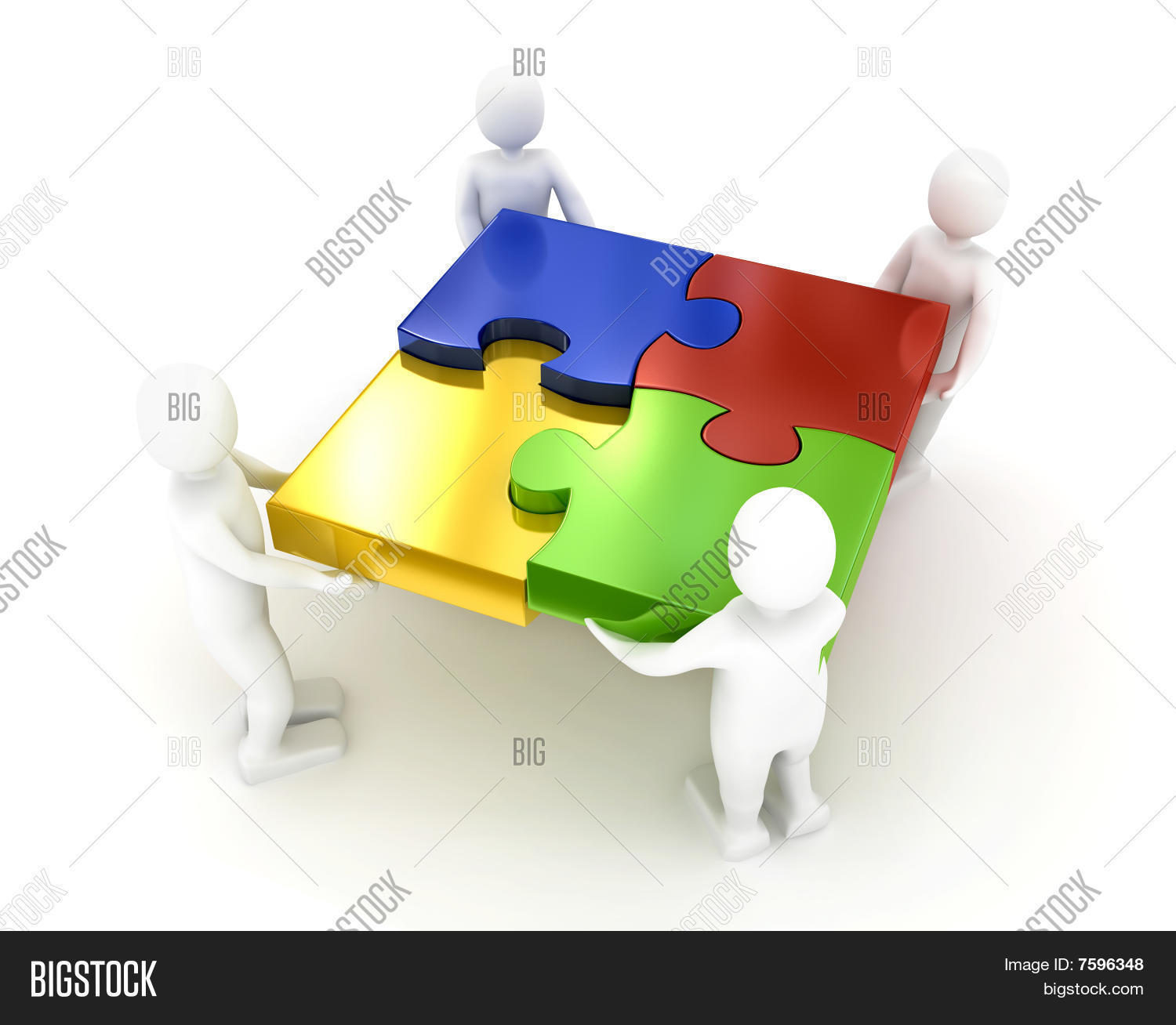 Puzzle Over White Image & Photo (Free Trial) | Bigstock