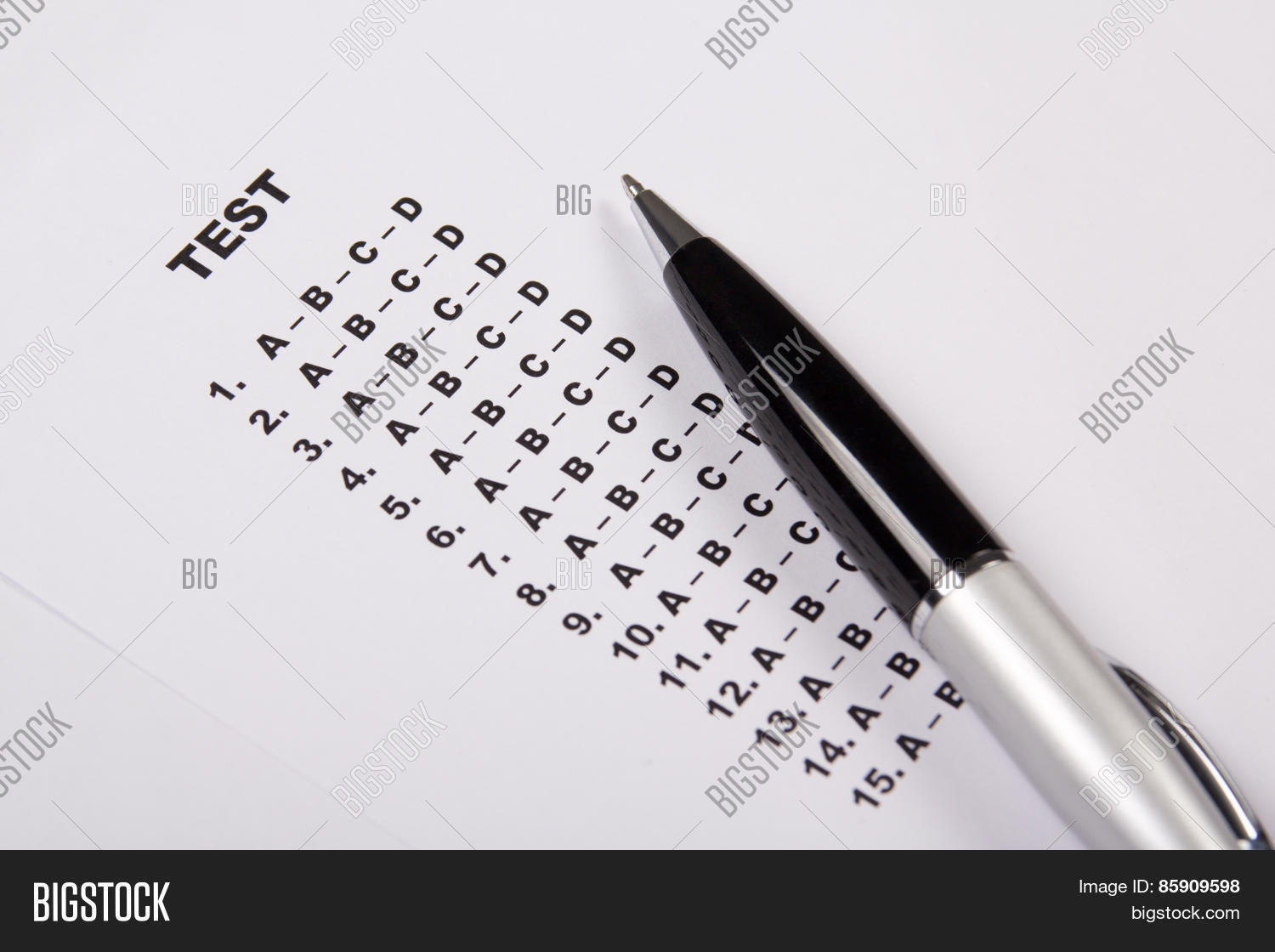 Test Score Sheet Image & Photo (Free Trial) | Bigstock