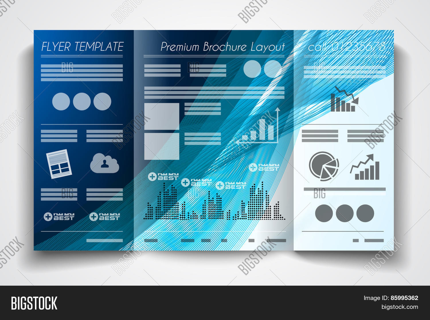 Vector Tri Fold Vector & Photo (Free Trial) | Bigstock