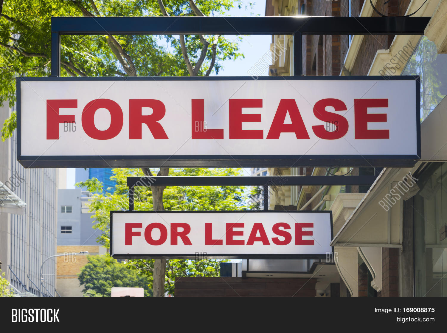 Two Lease Signs On Image & Photo (Free Trial) | Bigstock