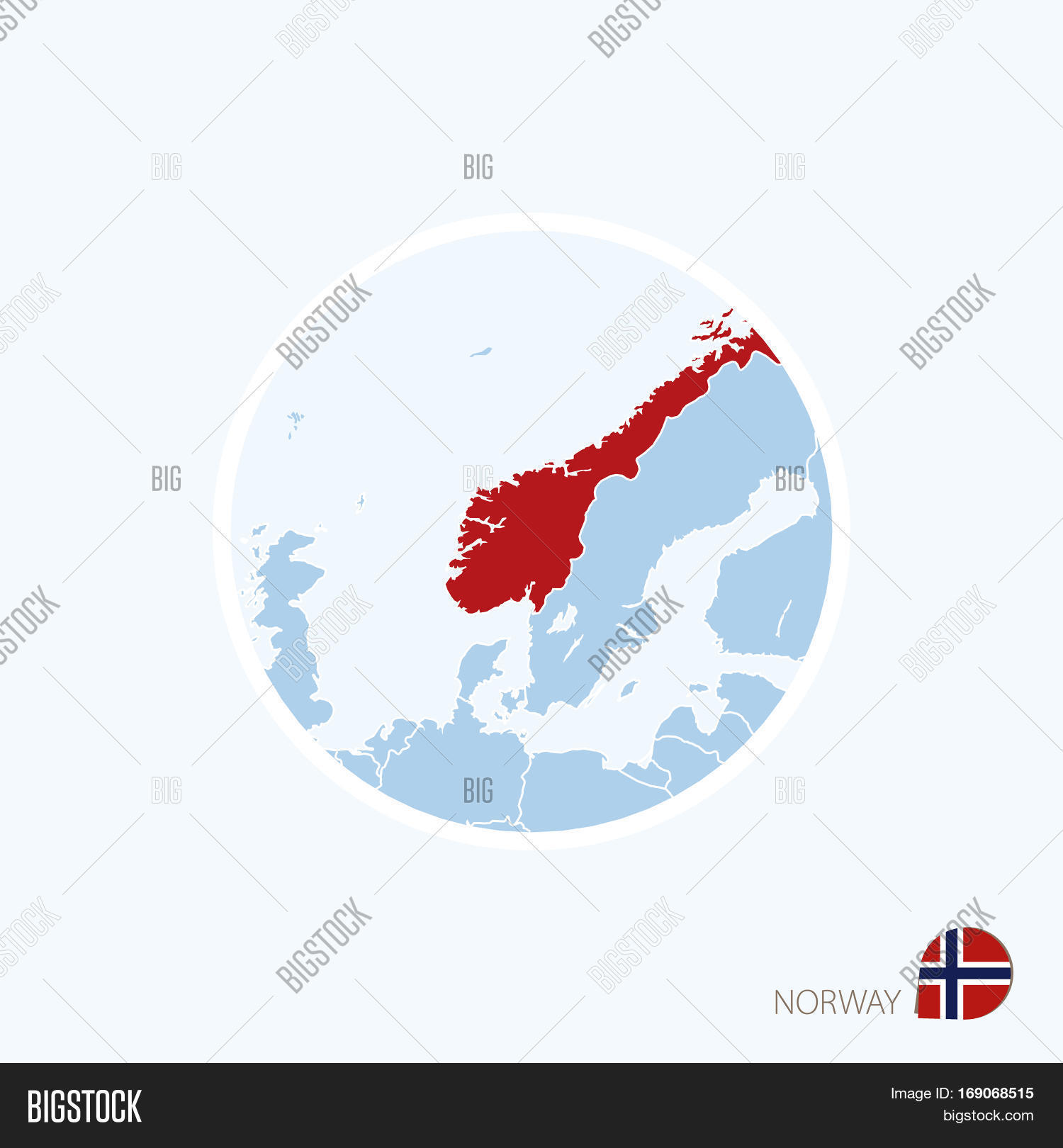 Map Icon Norway. Blue Vector & Photo (Free Trial) | Bigstock