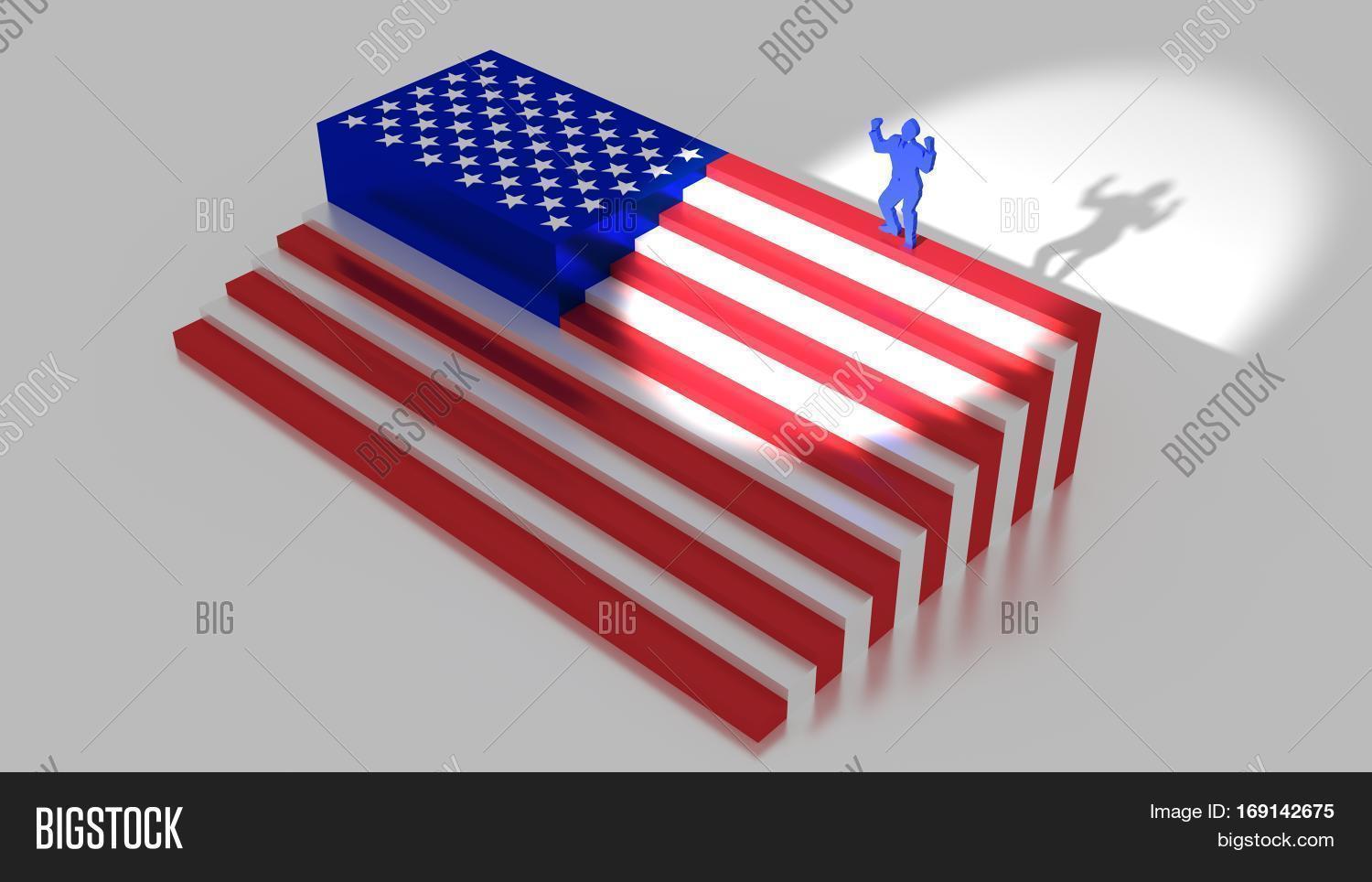 American Flag Stairs Image & Photo (Free Trial) | Bigstock