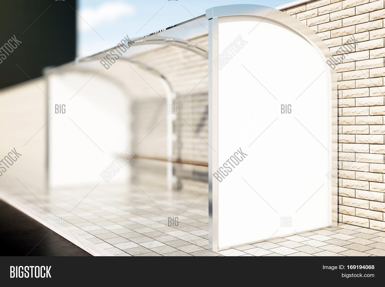 Modern Glass Bus Stop Image & Photo (Free Trial) | Bigstock
