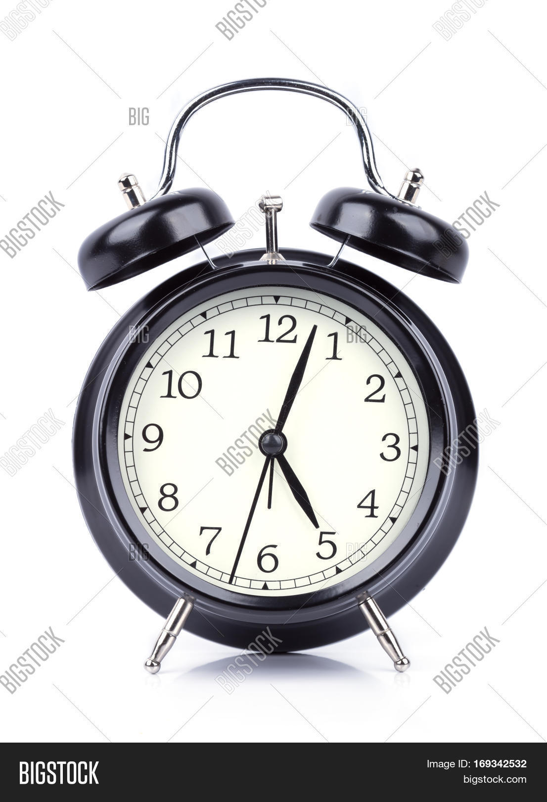 Five O' Clock On Alarm Image & Photo (Free Trial) | Bigstock