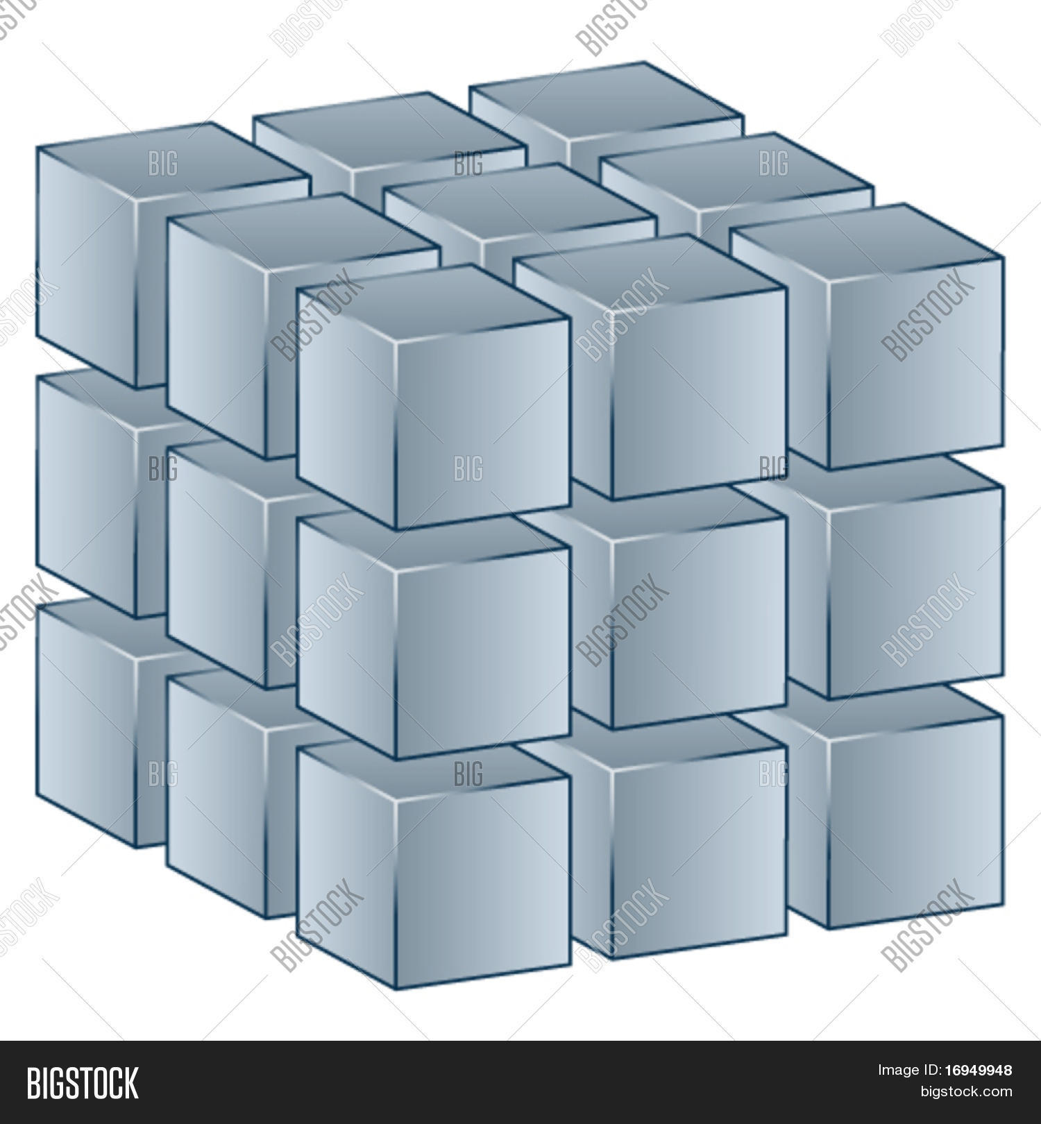 Vector 3d Cube Vector & Photo (Free Trial) | Bigstock