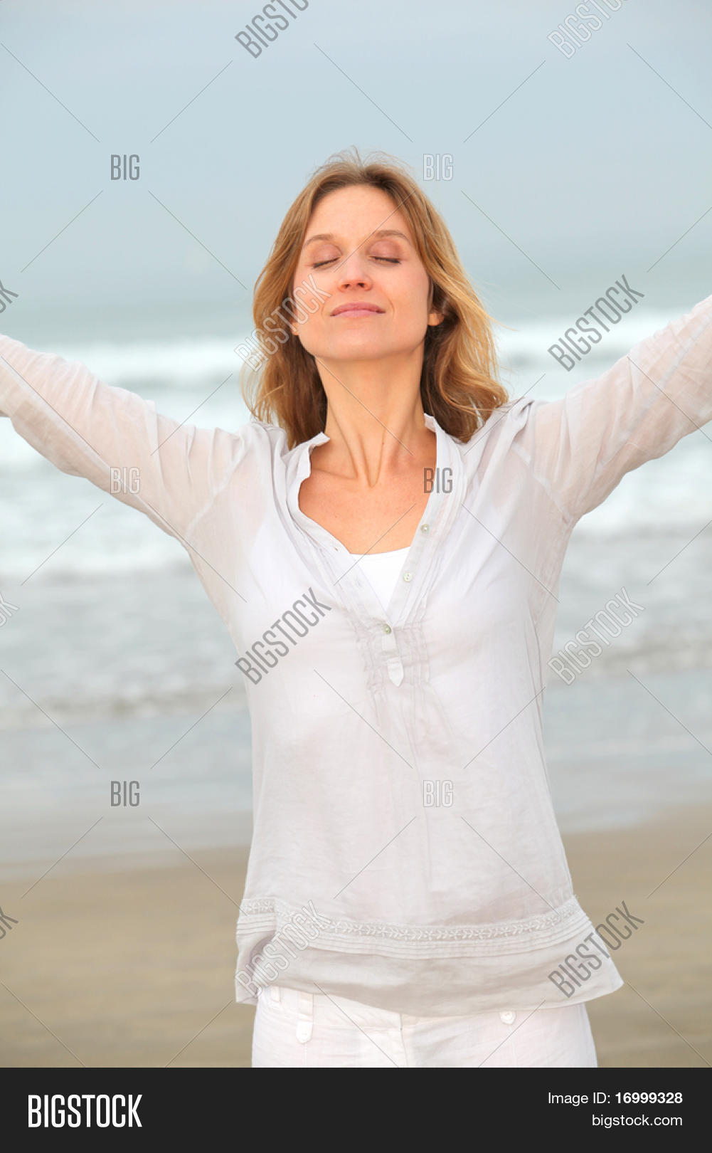 Woman Breathing Fresh Image & Photo (Free Trial) | Bigstock