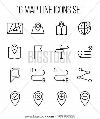 Set Map Icons Modern Vector & Photo (Free Trial) | Bigstock