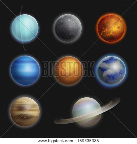 Solar System Planets Vector & Photo (Free Trial) | Bigstock