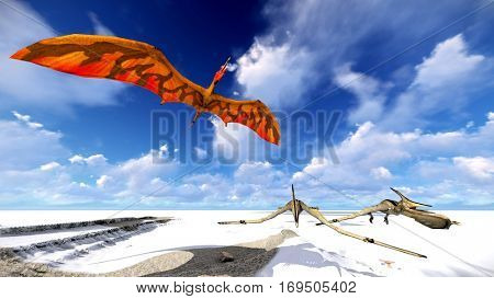 Flying Pterodactyl Image & Photo (Free Trial) | Bigstock