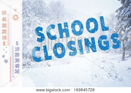 Text SCHOOL CLOSINGS Image & Photo (Free Trial) | Bigstock