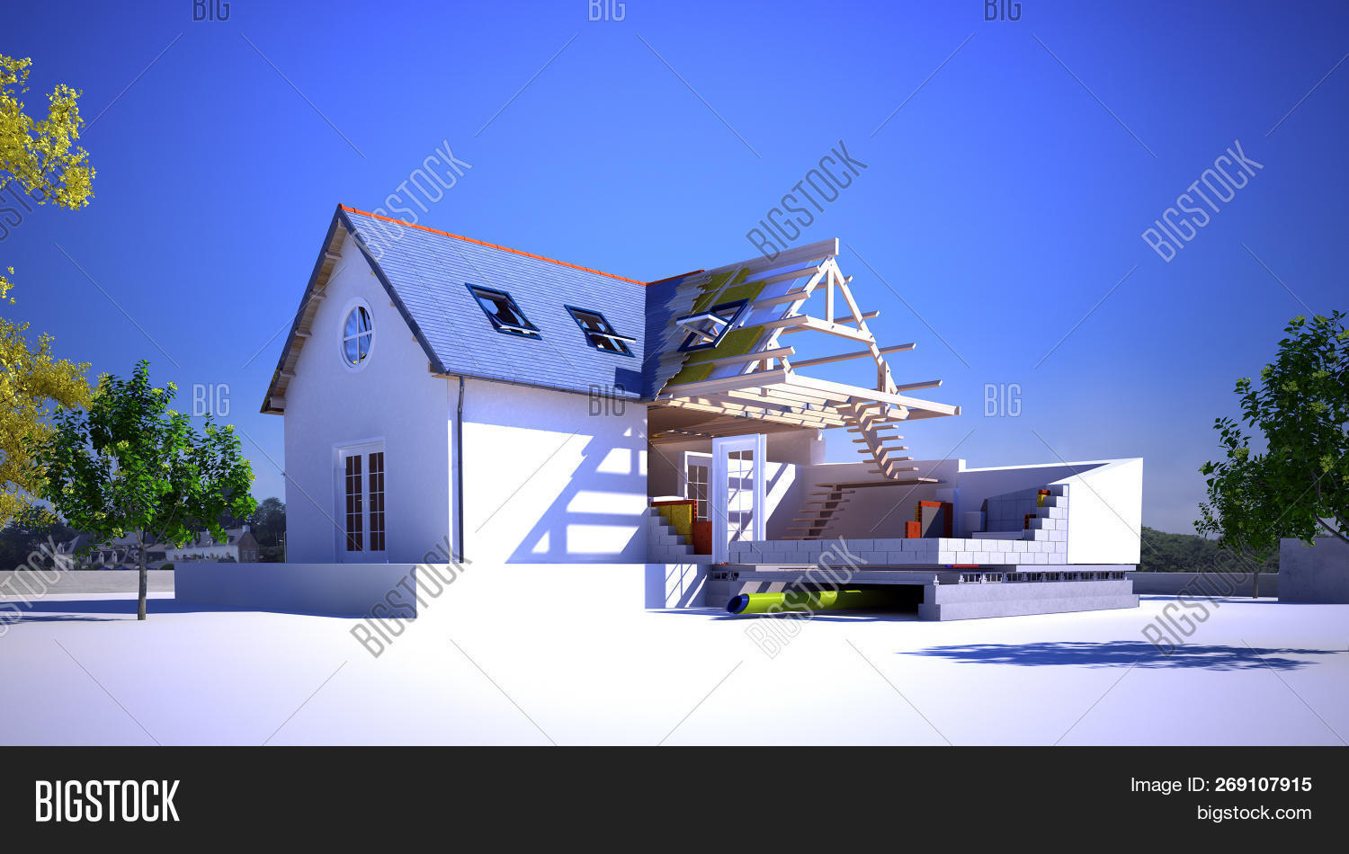 3D Rendering House Image & Photo (Free Trial) | Bigstock