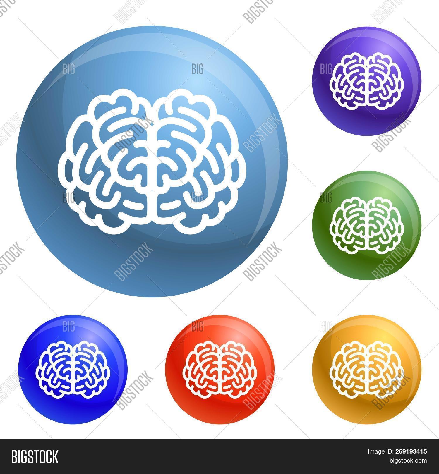 Front Side Brain Icons Image & Photo (Free Trial) | Bigstock